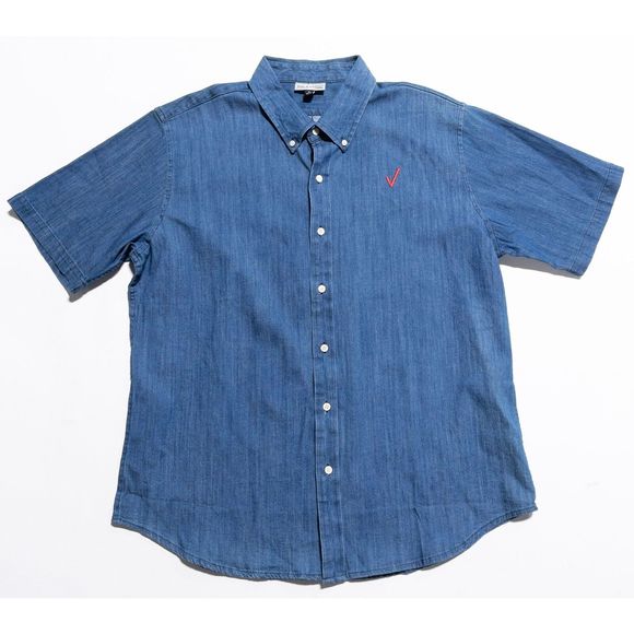 Verizon | Shirts | Verizon Denim Employee Shirt Mens Xl Buttonup Indigo ...